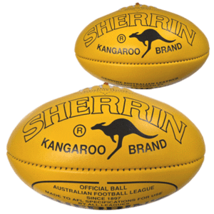 Sherrin Kangaroo Brand Full Size Football – Training Yellow | Buy ...